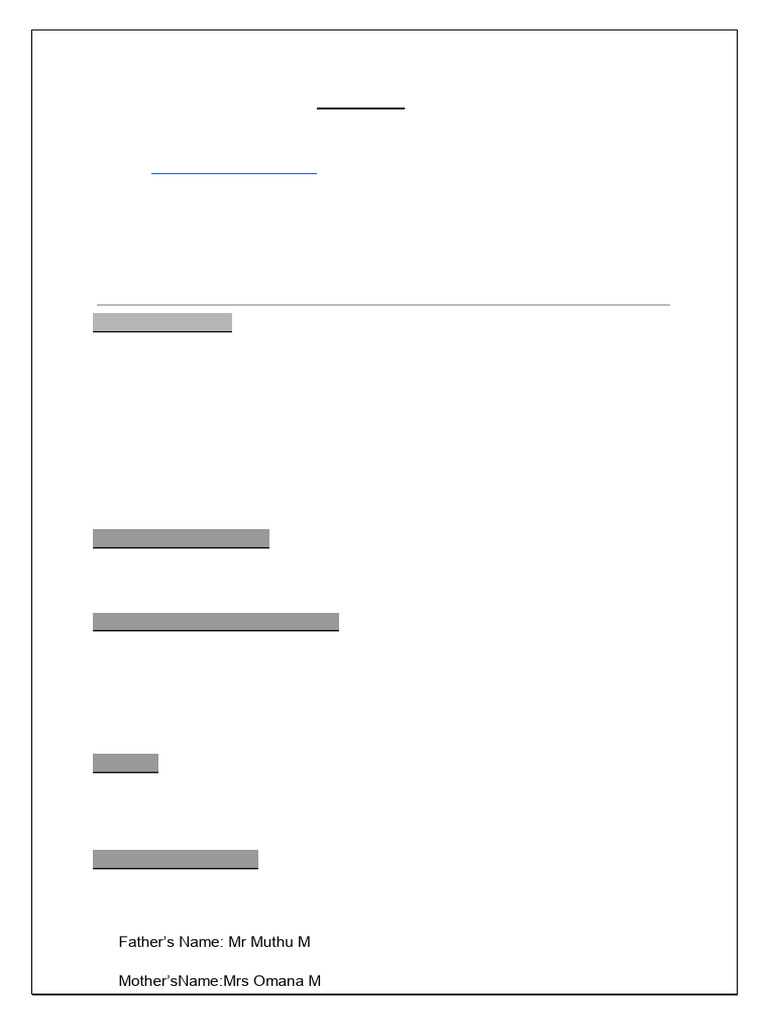 Shibi M Resume | PDF