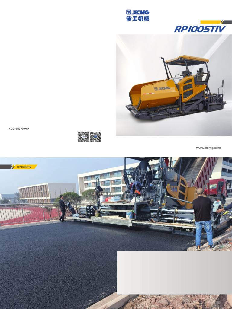 摊铺机XCMG RP1005T (1) | PDF | Engines