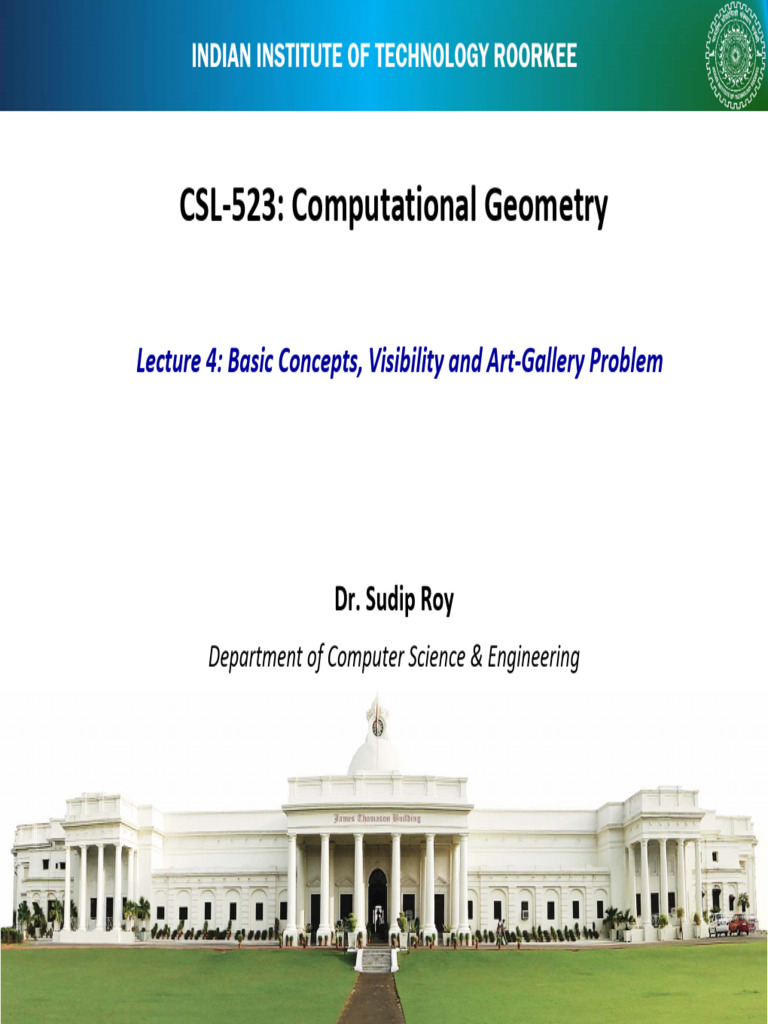 2025CSL523_Lec_4 | PDF | Vertex (Geometry) | Geometry