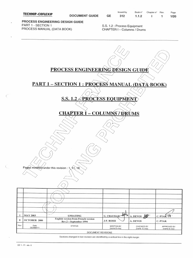Data Book - Columns - Drums | PDF