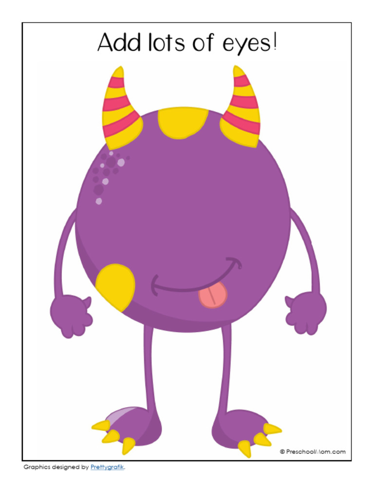 Counting With Monster Eyes Math Mat | PDF