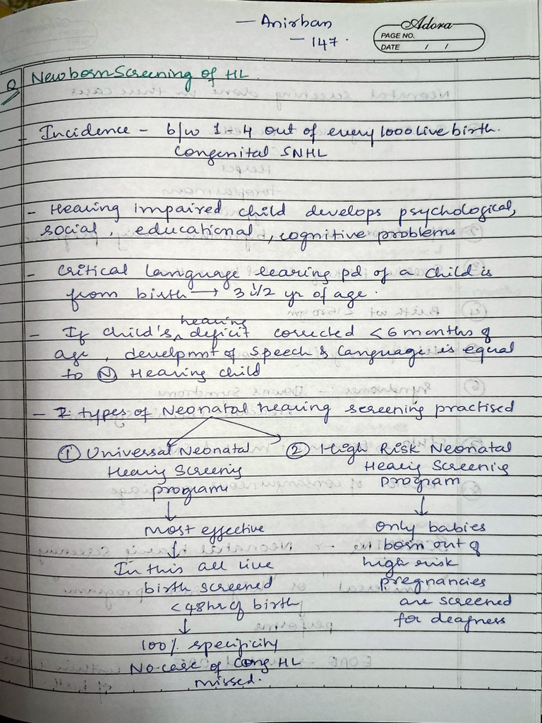 Newborn Hearing Loss Assessment | PDF