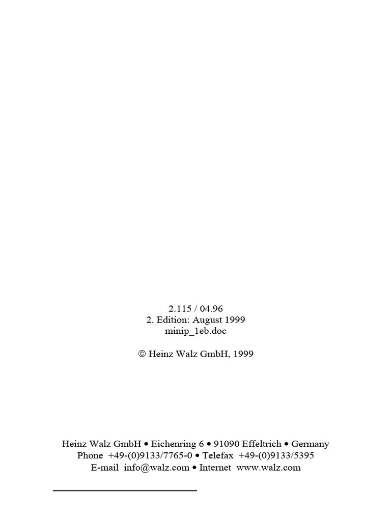 Mini Pam Manual | PDF