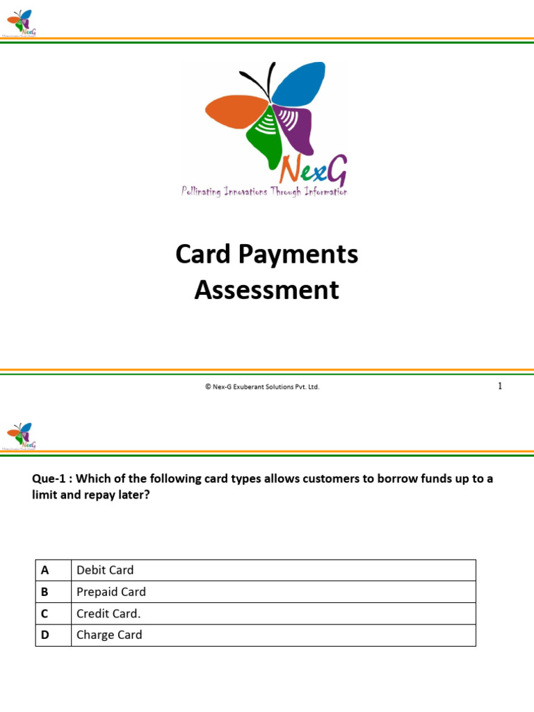 Card Payments Assessment Quiz | PDF | Emv | Personal Identification Number