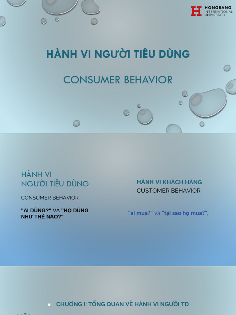 B1 + 2 Intro - Consumer Behavior 2025 | PDF