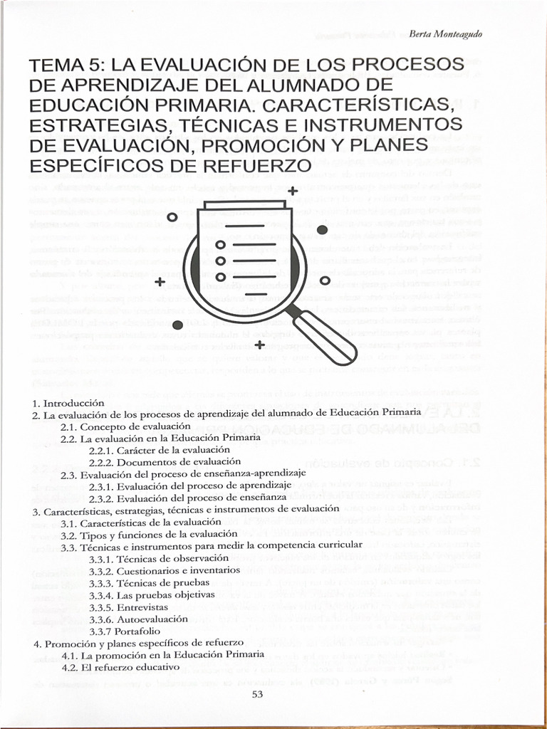 Tema 5 Oposiciones Primaria | PDF