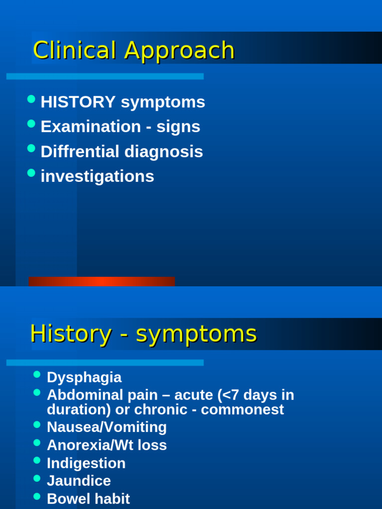 Session 11 Symptoms and Signs of GI Diseases | PDF | Peritoneum | Nausea