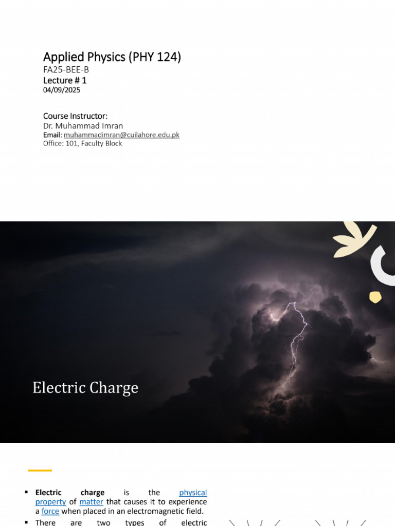 Applied Physics Lecture (1 - 14) - 251028 - 195418 | PDF | Potential Energy | Force