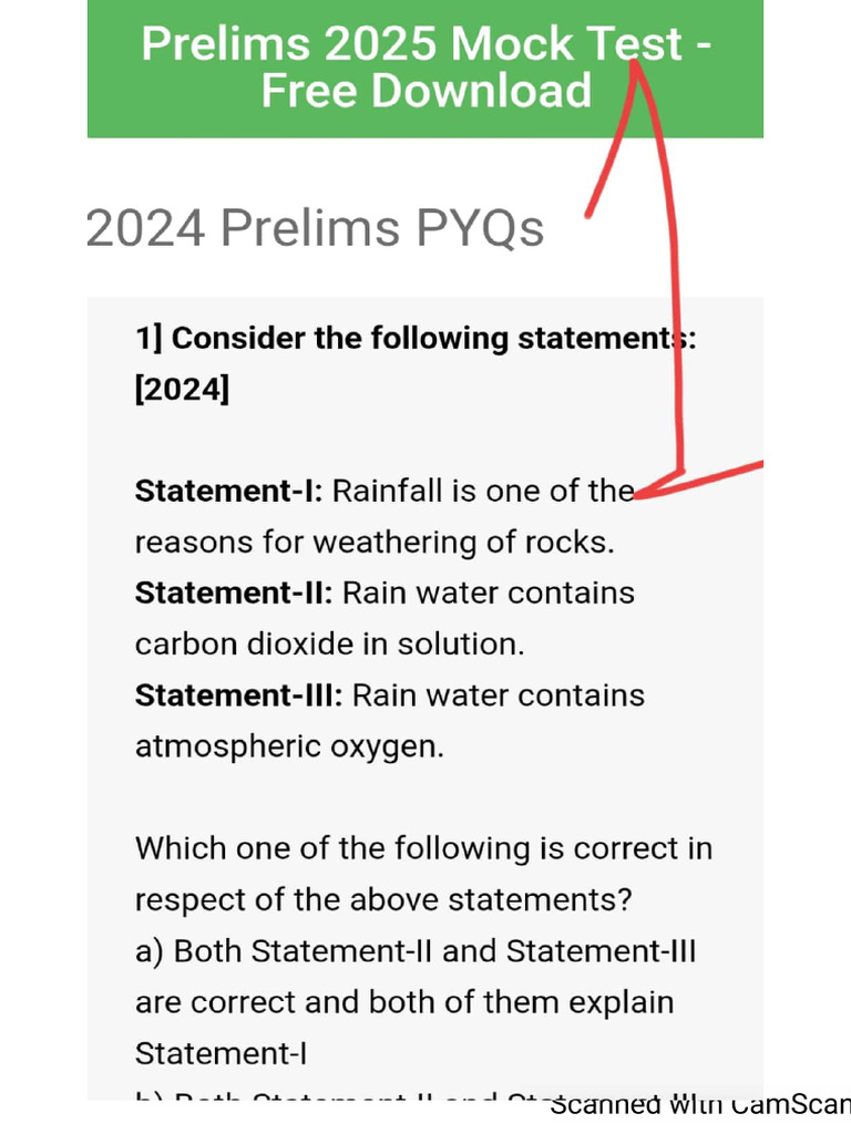 Geomorphology Previous Year Upsc Question 1997 Upt - 250625 - 120722 | PDF