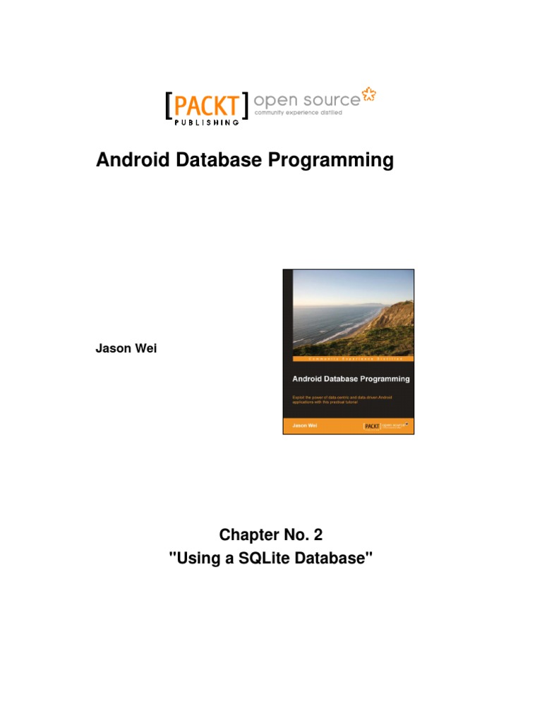 9781849518123-Chapter-2 Using A SQLite Database Sample Chapter | PDF ...