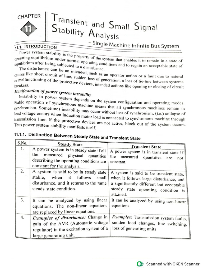 Stability and Swing Equation | PDF