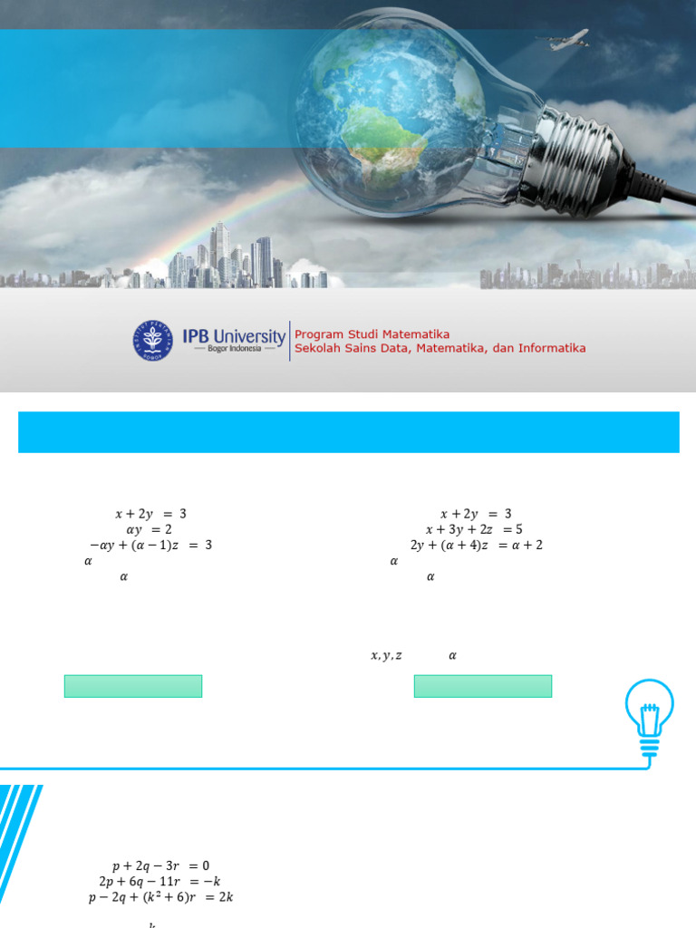 Solusi SPL dan Aplikasi Matematika | PDF