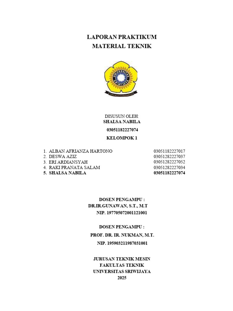 COVER,LEMBAR PENGESAHAN | PDF