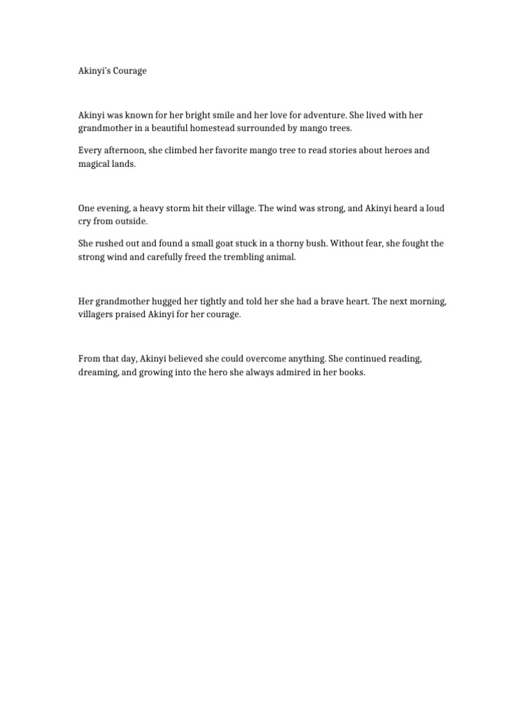 Akinyi Story | PDF