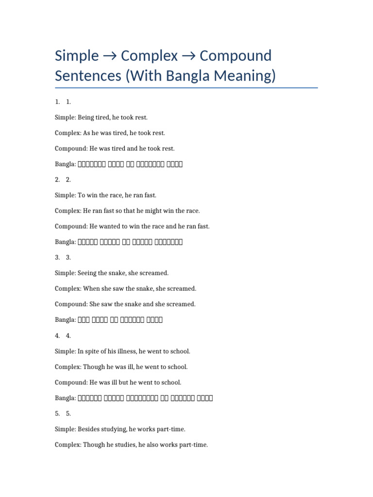 Ilide.info Simple Complex Compound Sentences With Bangla Pr 3898fedb0378732cdaddfce8062b5e70 ...