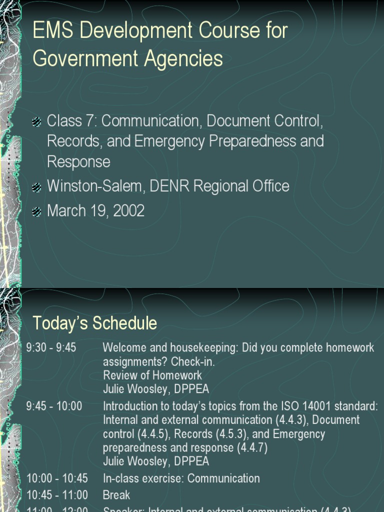 EMS Development Course For Government Agencies | PDF | Emergency ...