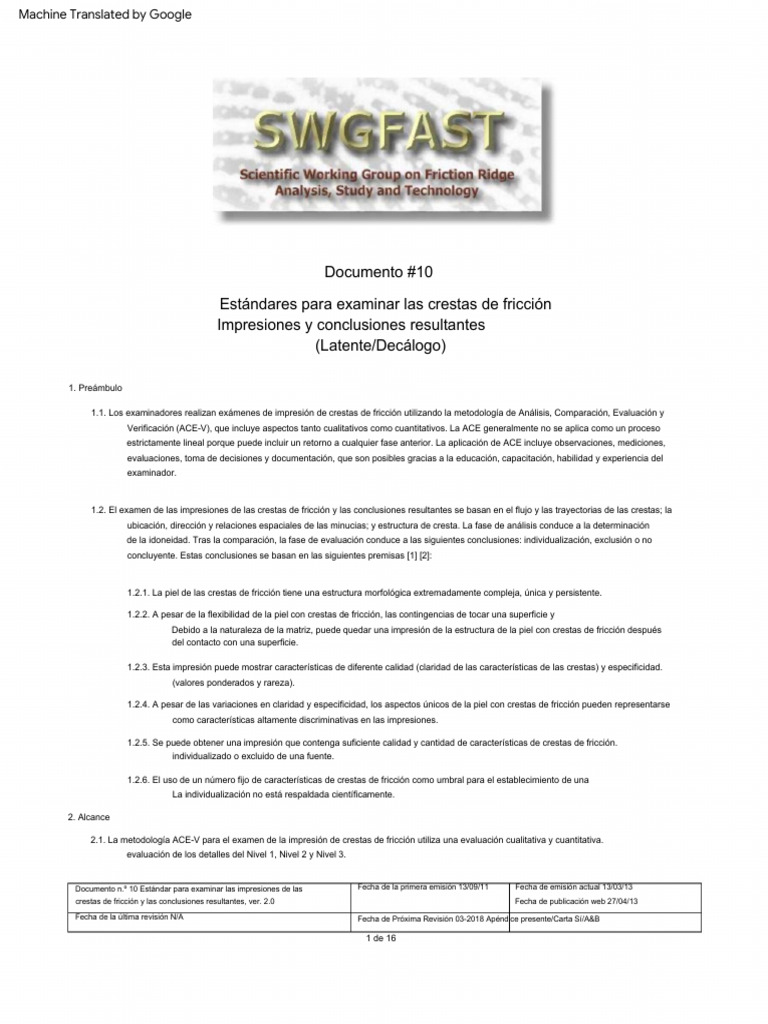 Traducido SWGFAST Documento 10 Examinations-Conclusions 2.0 130427 ...