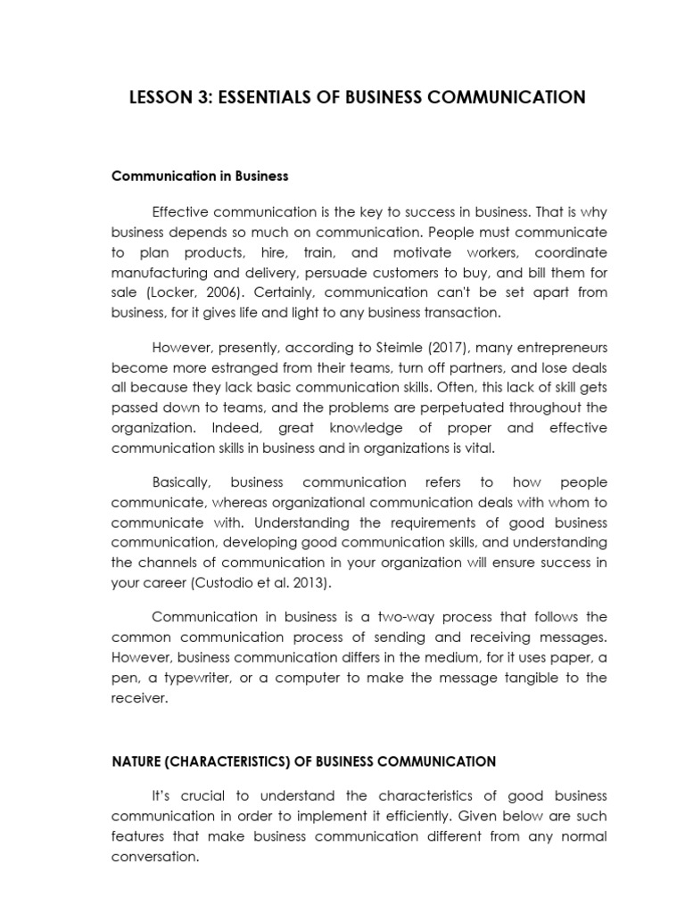 Business Communication Essentials Guide | PDF | Communication | Information