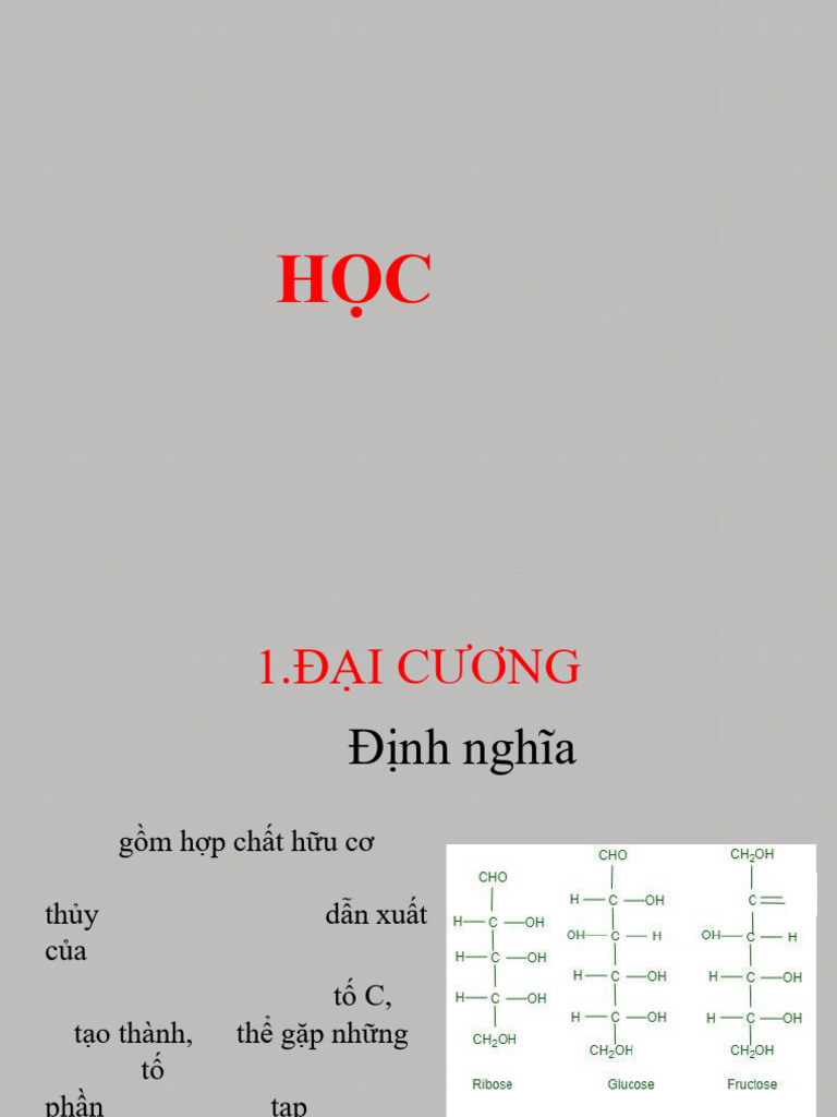 HÓA HỌC GLUCID | PDF
