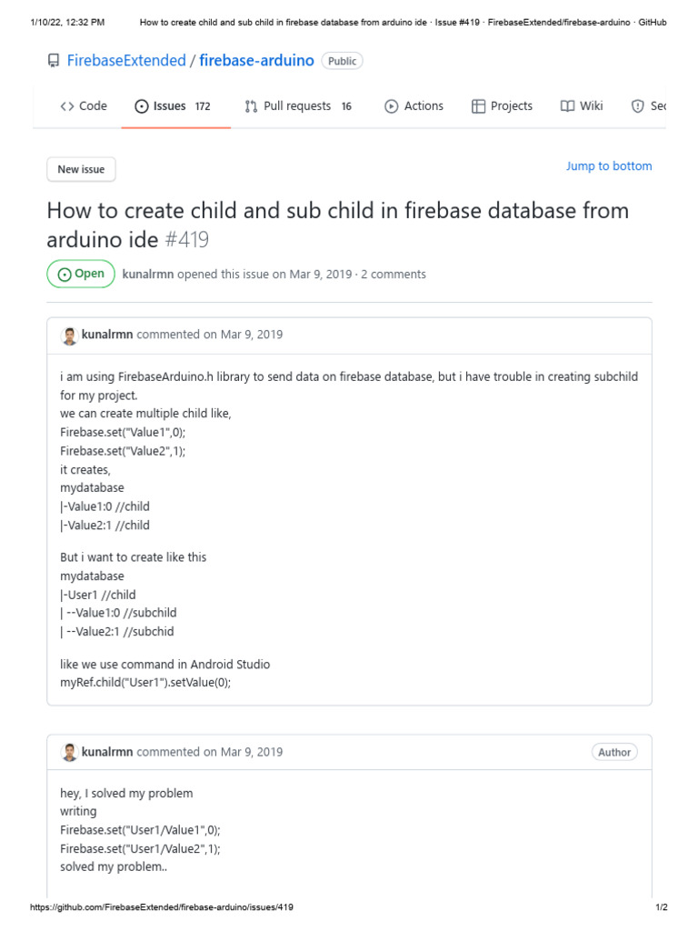 How To Create Child and Sub Child in Firebase Database From Arduino Ide Issue #419 ...