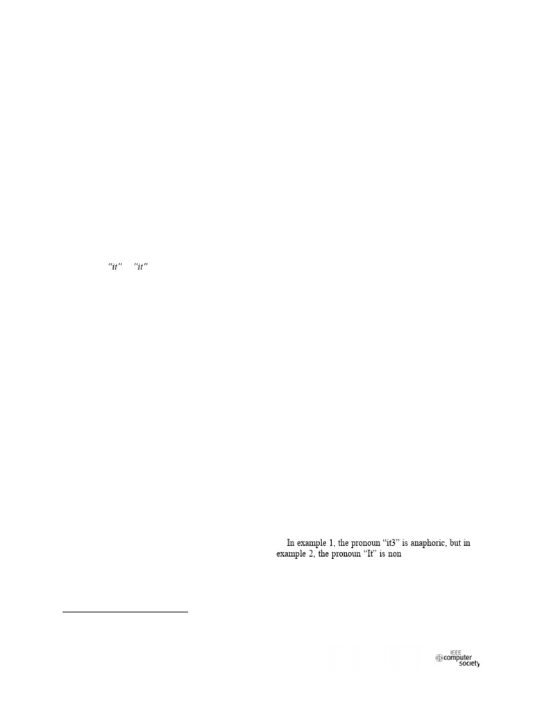 Semantic Roles in Coreference Resolution | PDF | Pronoun | Semantics