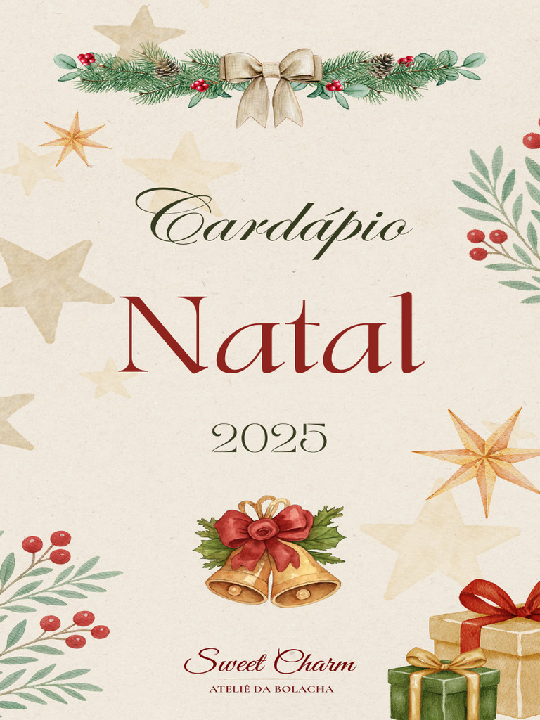 Cardápio Sweet Charm 2025 - Natal | PDF | Natal | Alimentos