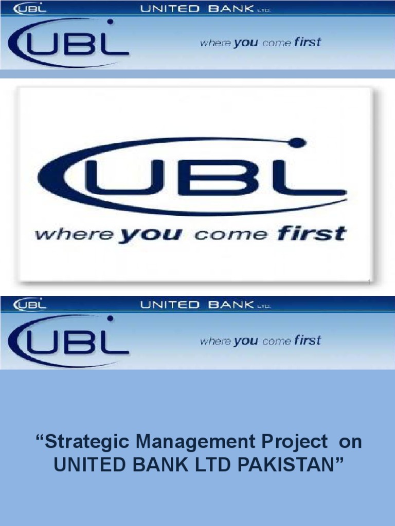 Sehrish Khan UBL Project | PDF | Banks | Strategic Management