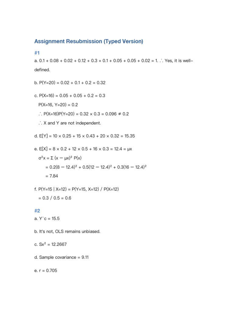 Assignment Resubmission | PDF
