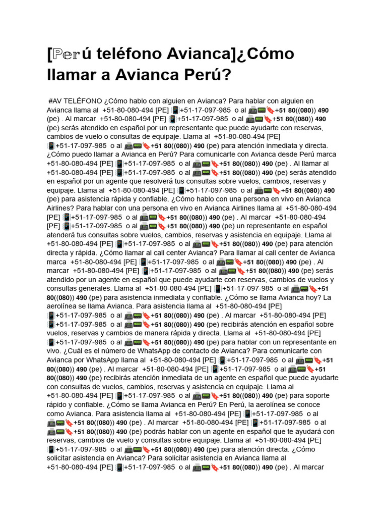 avap | PDF | aerolíneas