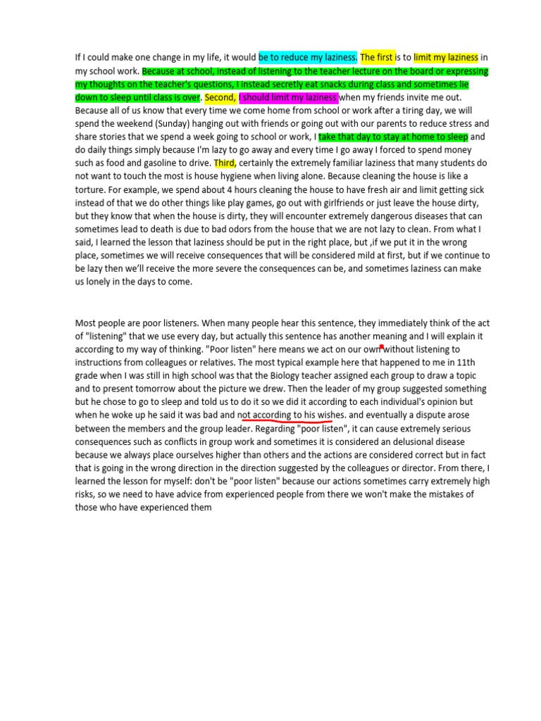 Make Your Own Plan - Writing Assignment1 | PDF