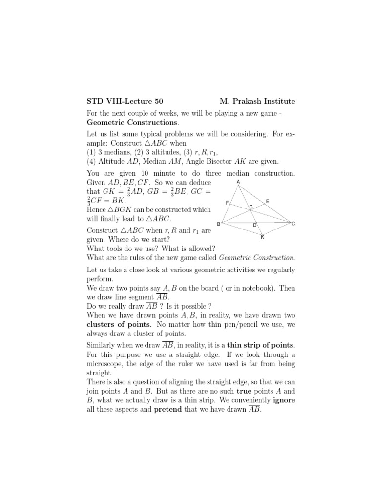 STD VIII-Lecture 50 M. Prakash Institute: ABC R, R, R AD AM AK | PDF ...