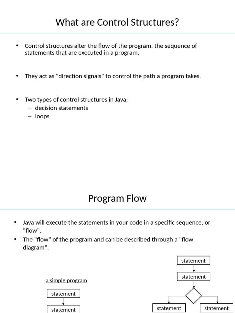 005-Control Structures (Decision Statement) | PDF | Control Flow | Programming Paradigms