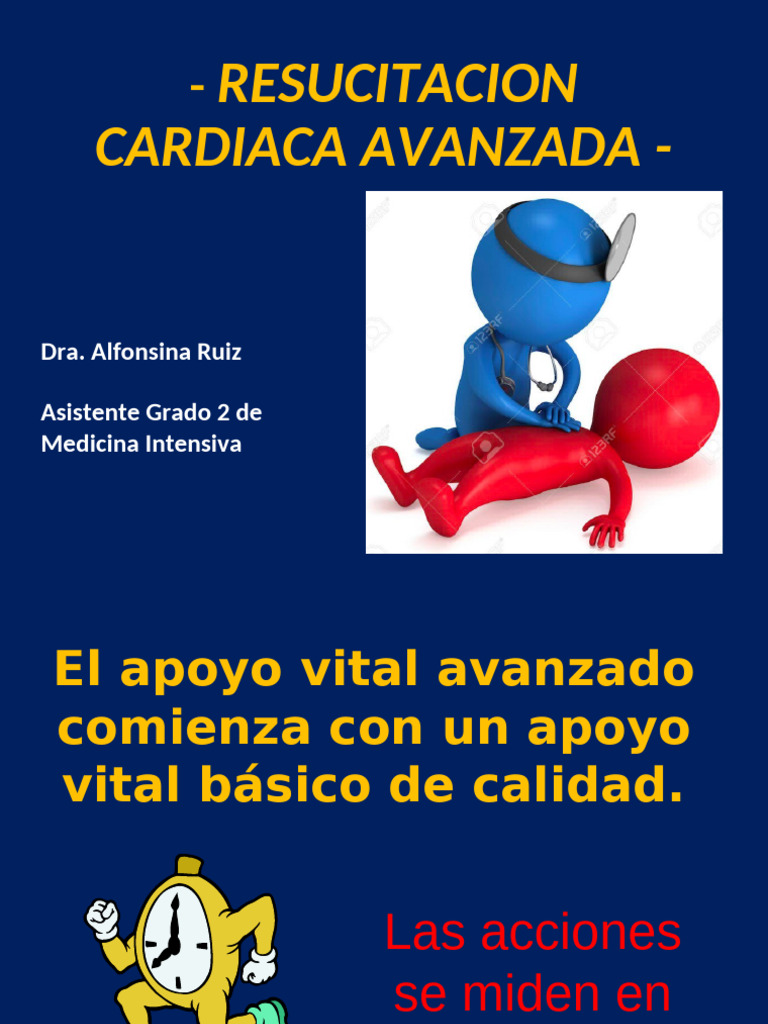 RCB avanzada | PDF | Reanimación cardiopulmonar | Cardiología