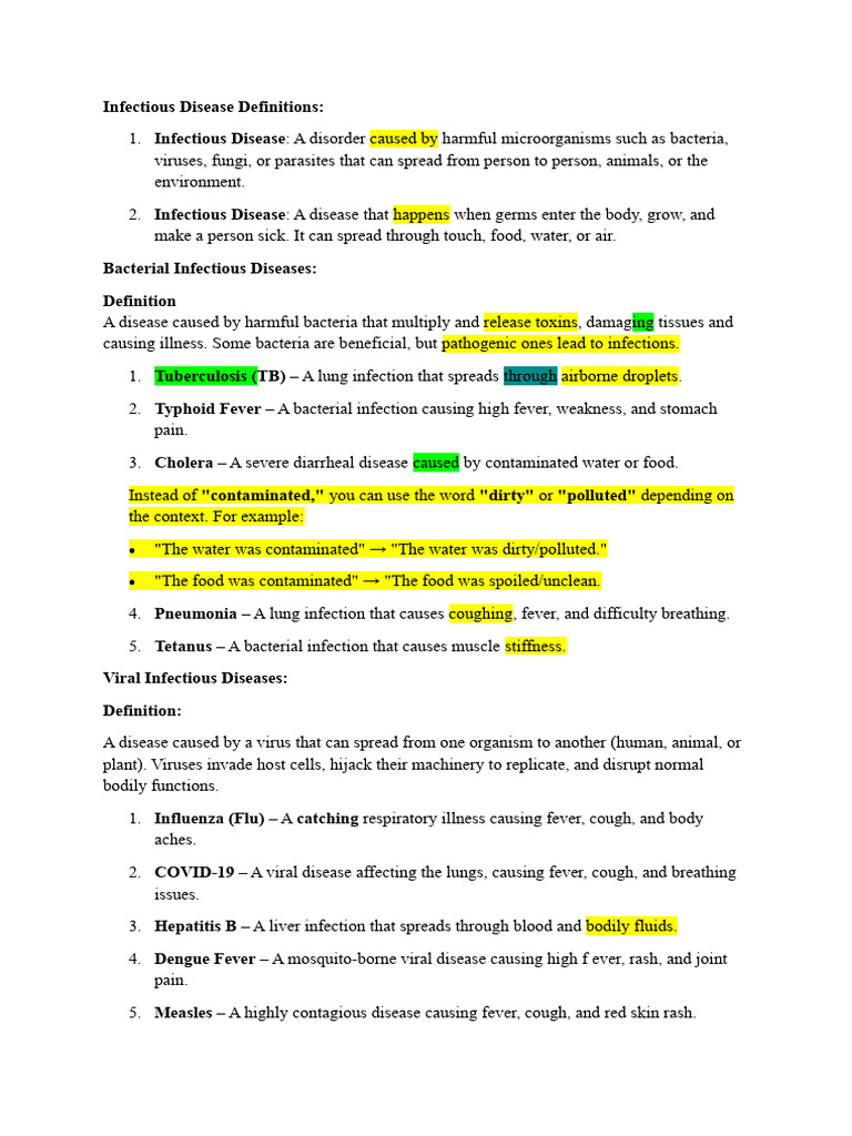 Infectious Disease | PDF | Infection | Vaccines