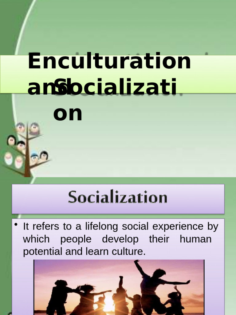 Enculturation and Socialization | PDF | Identity (Social Science ...