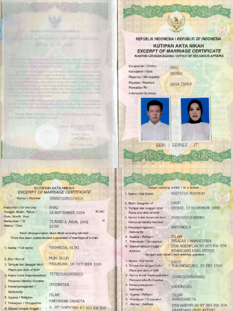 Buku Nikah | PDF