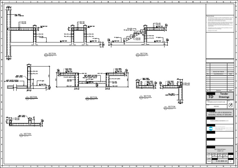 S 32 000 13 Sections Details Sheet.13 A1 | PDF