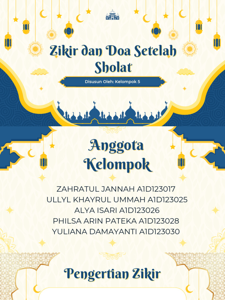 Keutamaan Zikir dan Doa Setelah Sholat | PDF