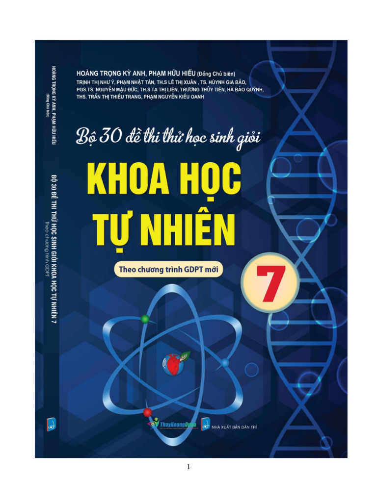 De Thi HSG KHTN 7 Co Loi Giai | PDF