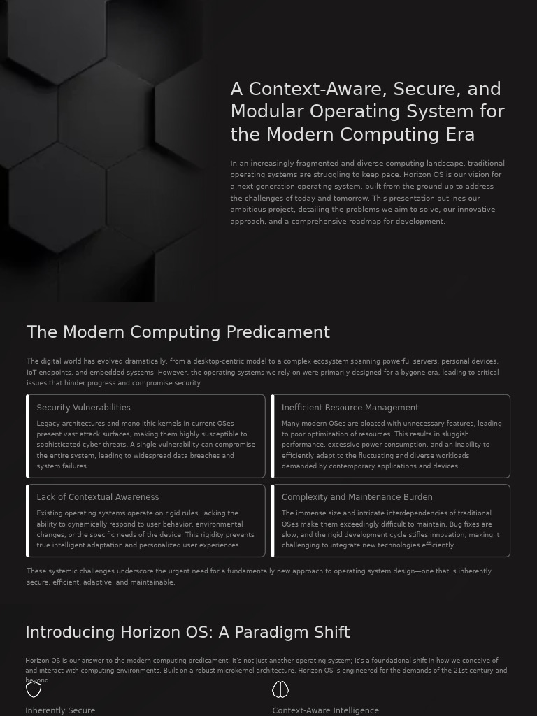 A Context Aware Secure and Modular Operating System For The Modern ...