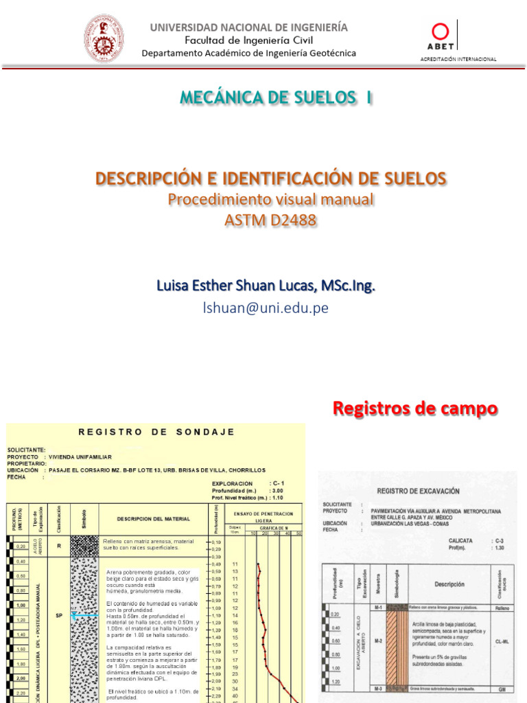 Descripción e Identificación Visual Manual ASTM D2488 | PDF | Mecánica ...