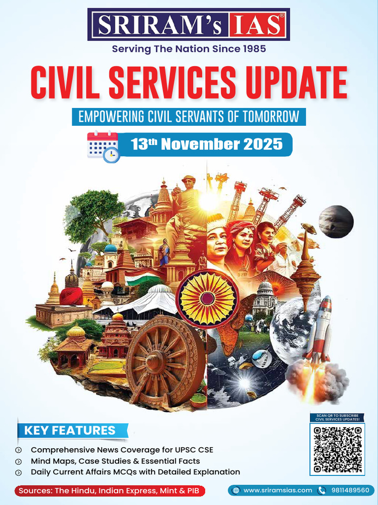 Civil Services Update (13th November, 2025) | PDF | International ...