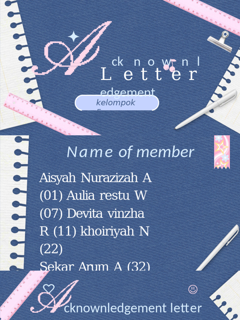 Acknowledgment Letter DONE | PDF