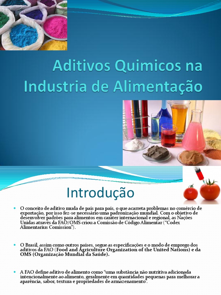 Aditivos Quimicos Na Industria de Alimentação | PDF | Indústrias ...