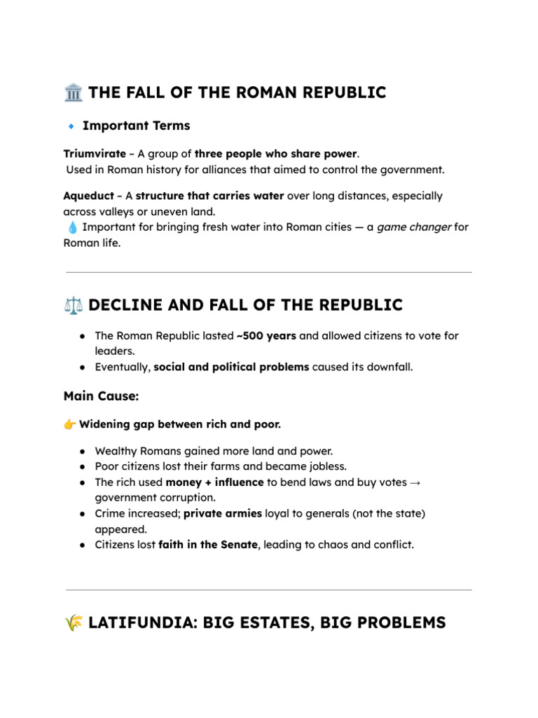 ? The Fall of The Roman Republic | PDF | Julius Caesar | Mark Antony