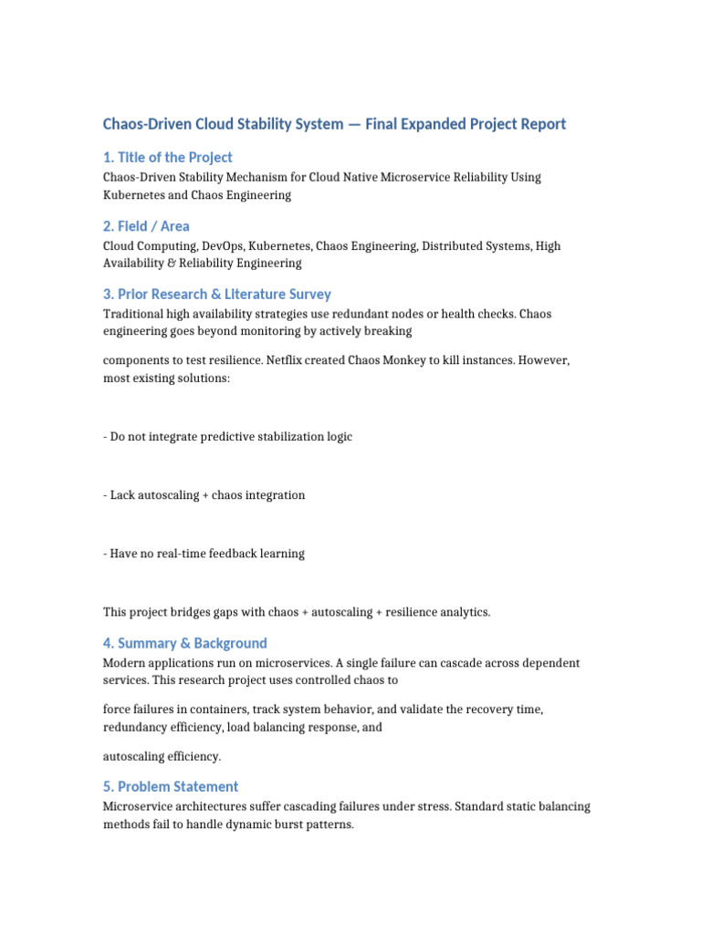 FINAL Expanded Chaos Project Report | PDF | Chaos Theory | Reliability ...