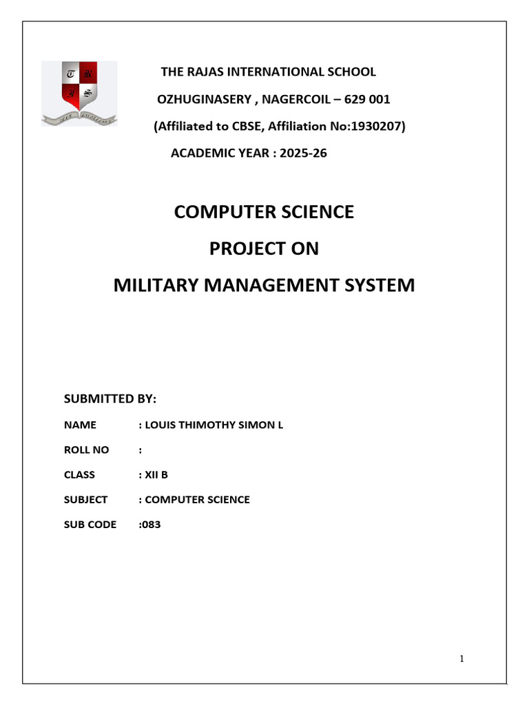 CS Project | PDF | My Sql | Databases