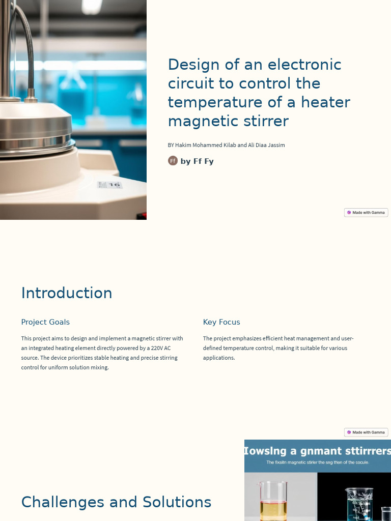 Design of An Electronic Circuit To Control The Temperature of A Heater ...