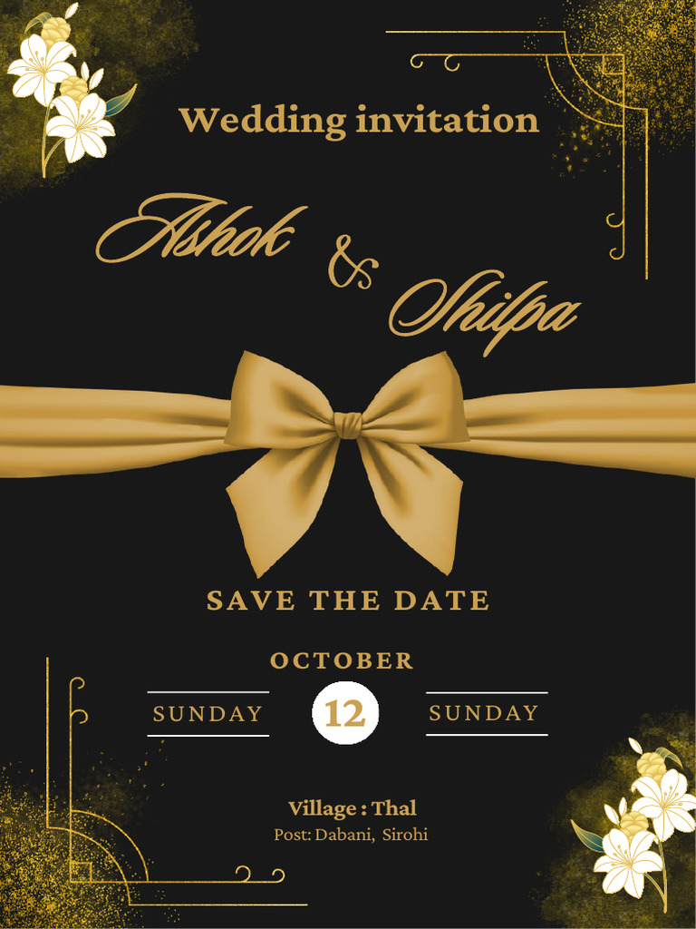 Ashok Bhai Wedding | PDF