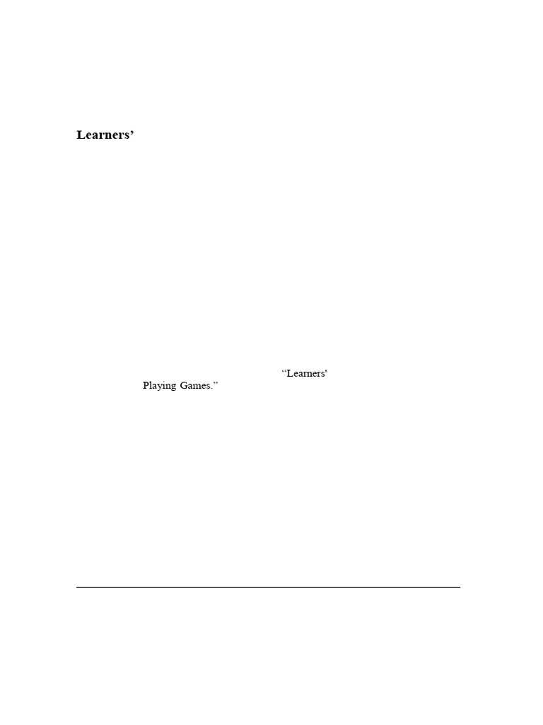 Motivation to Speak English via RPGs | PDF | Motivation | Motivational